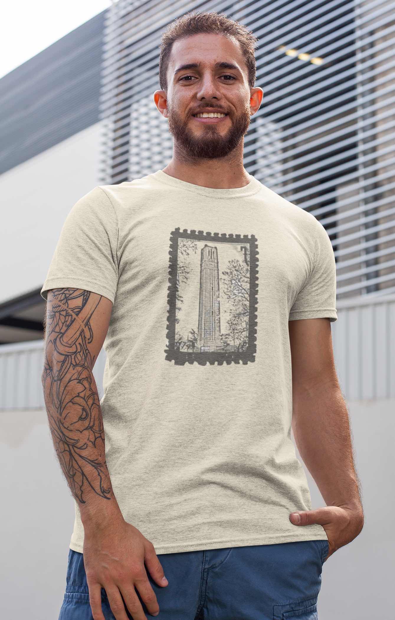 NC State Bell Tower Stamp Shirt