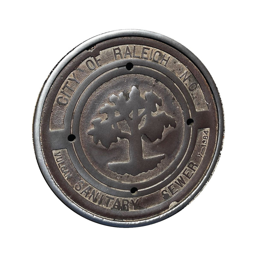 Raleigh NC Manhole Sticker